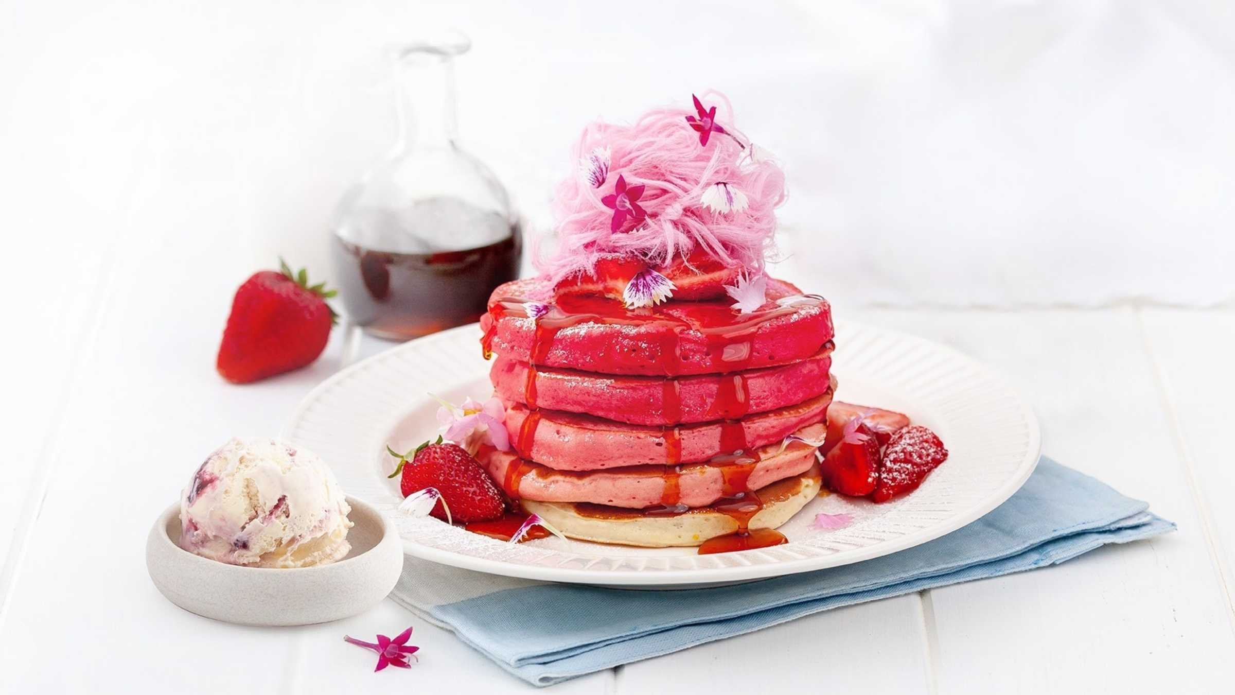 Pink Fairy Floss Pancakes | CSR Sugar
